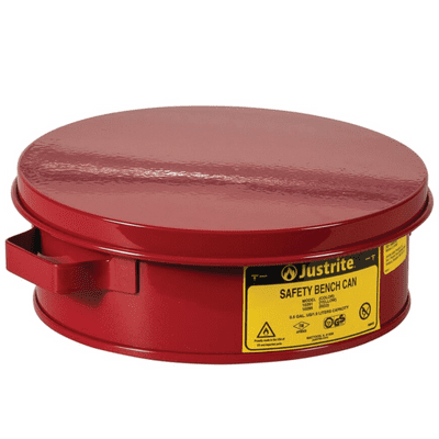 Justrite Safety Bench Cans
