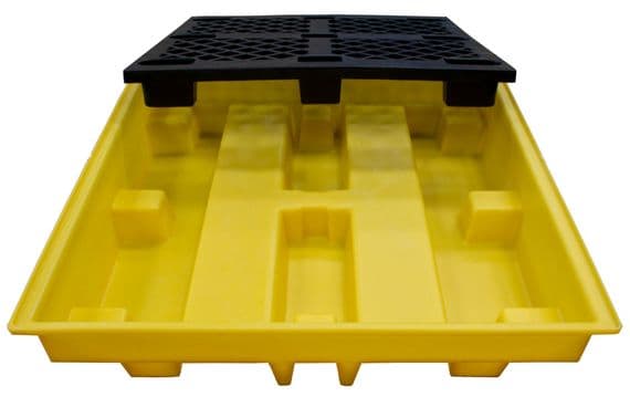 Low Profile Sump Pallet For 4 x 205ltr Drums 230ltr Sump - BP4L