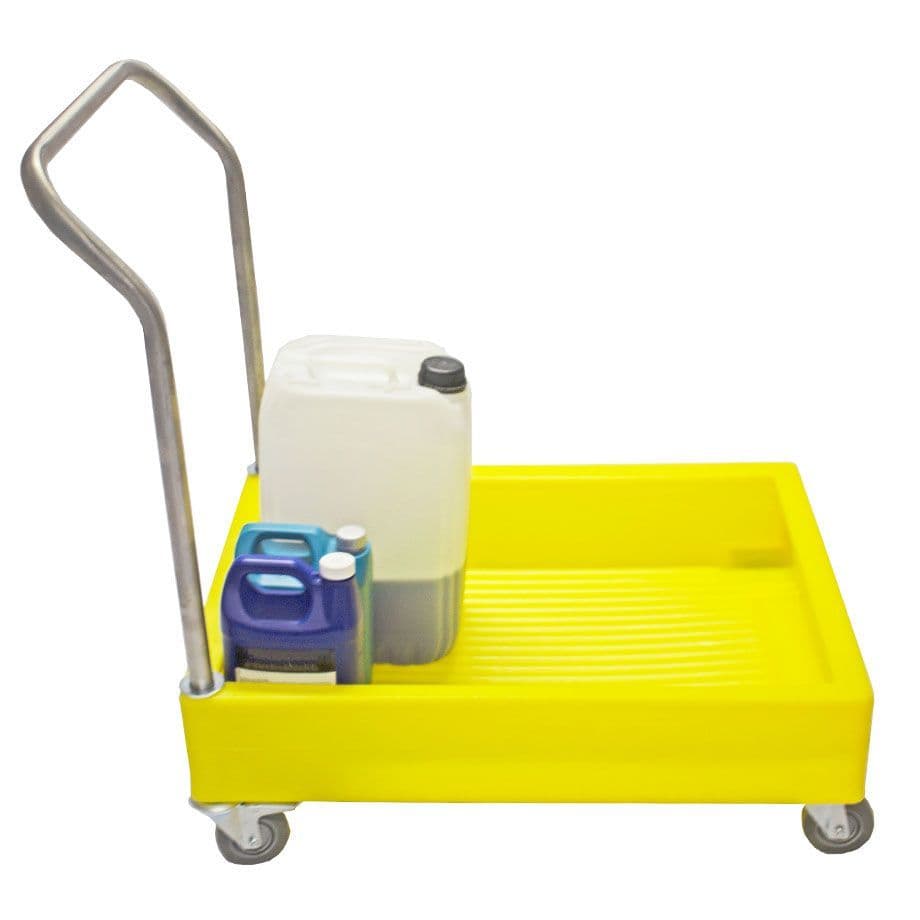 Poly TrolleyÃ Ã ÃÂ For Small Containers 4 x 25ltr Cans 100ltr Sump - BT100