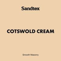 Sandtex 10L Cotswold Cream smooth masonry paint