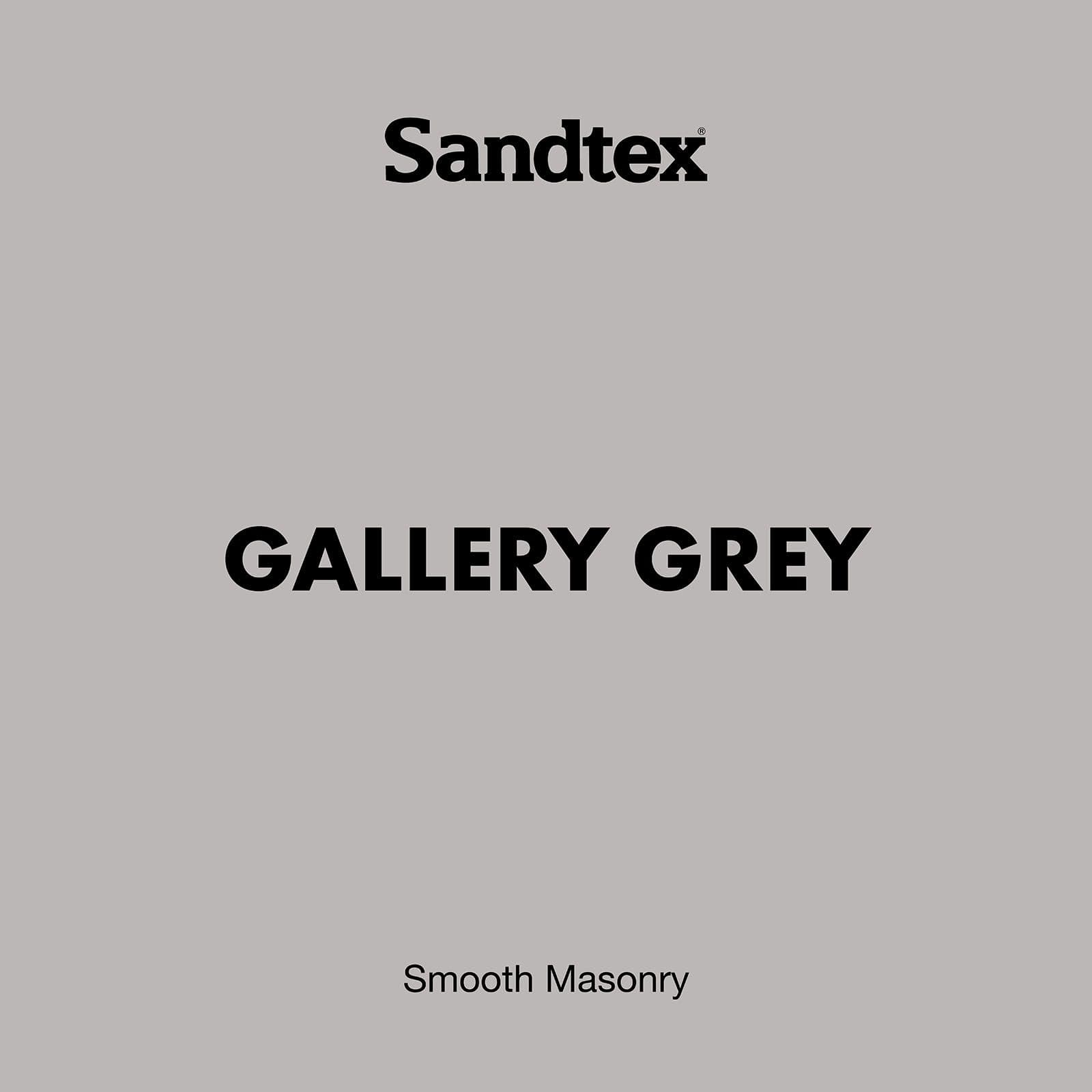 Sandtex 10L Gallery Grey smooth masonry paint