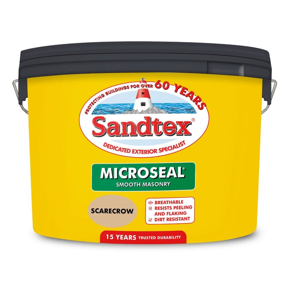 Sandtex 10L Scarecrow smooth masonry paint