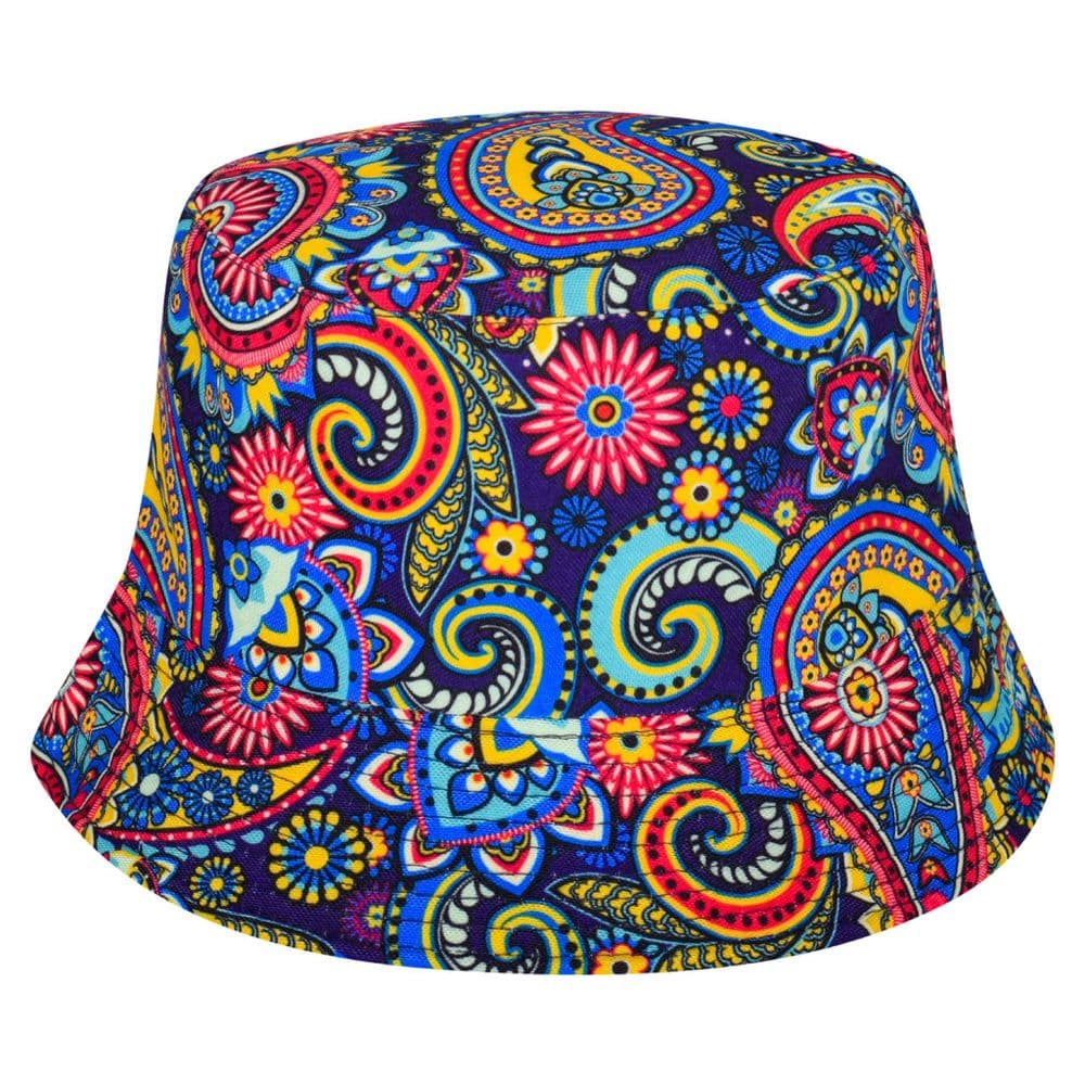 Colourful paisley bucket hat