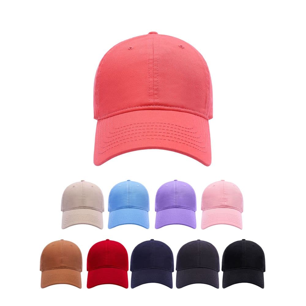 Cotton plain baseball cap