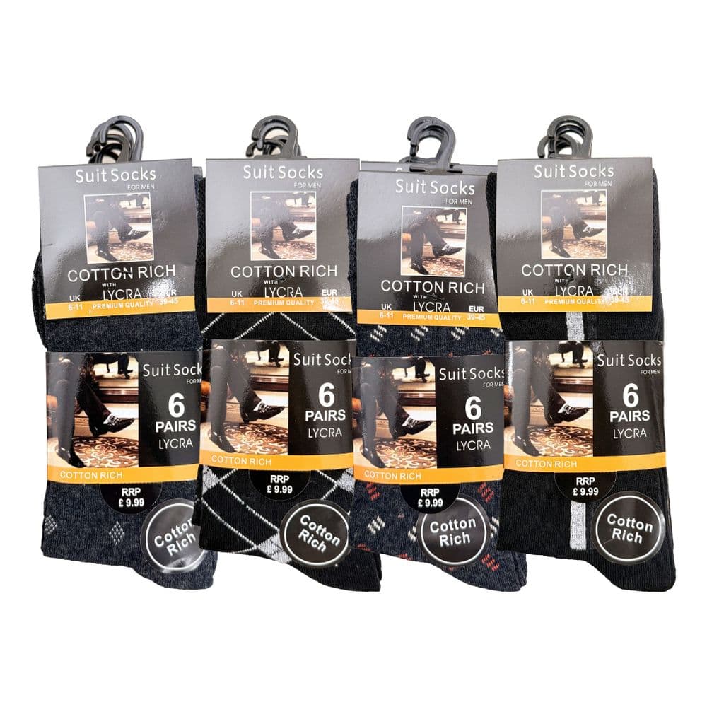 Cotton Rich Men Mix Colours Suit Socks