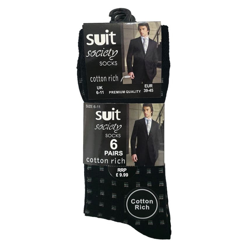 Cotton Rich Men Mix Design Suit Socks