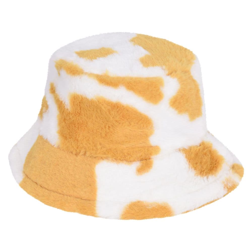 fluffy fur mustard cow bucket