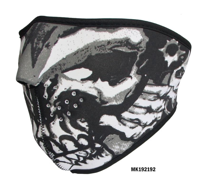 Grey skull mask