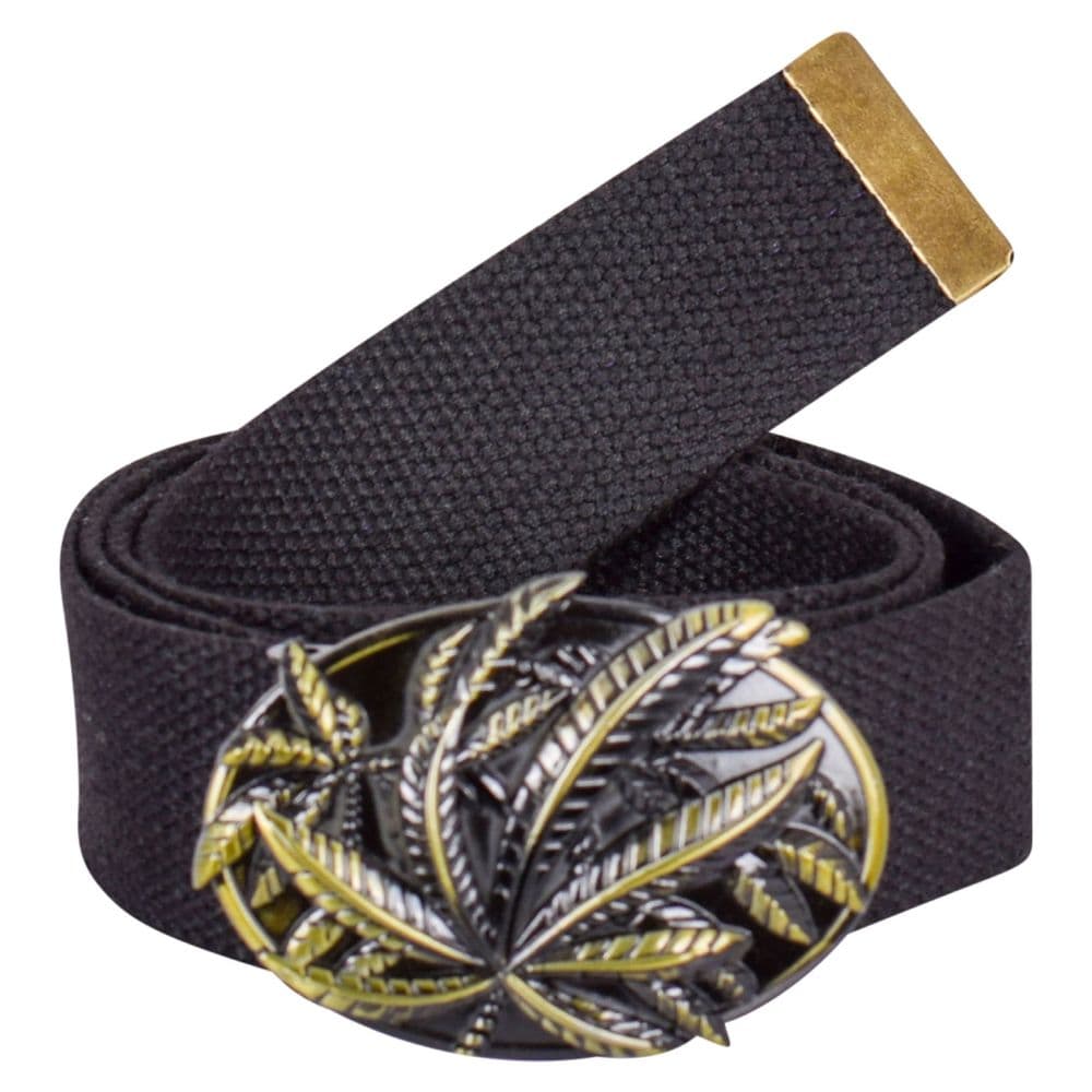 Marijuana Buckle Canvas Belt