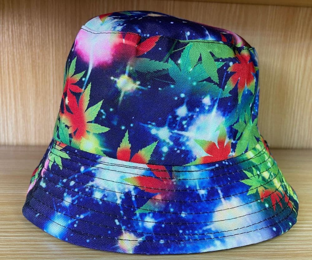 Marijuana Galaxy bucket hat