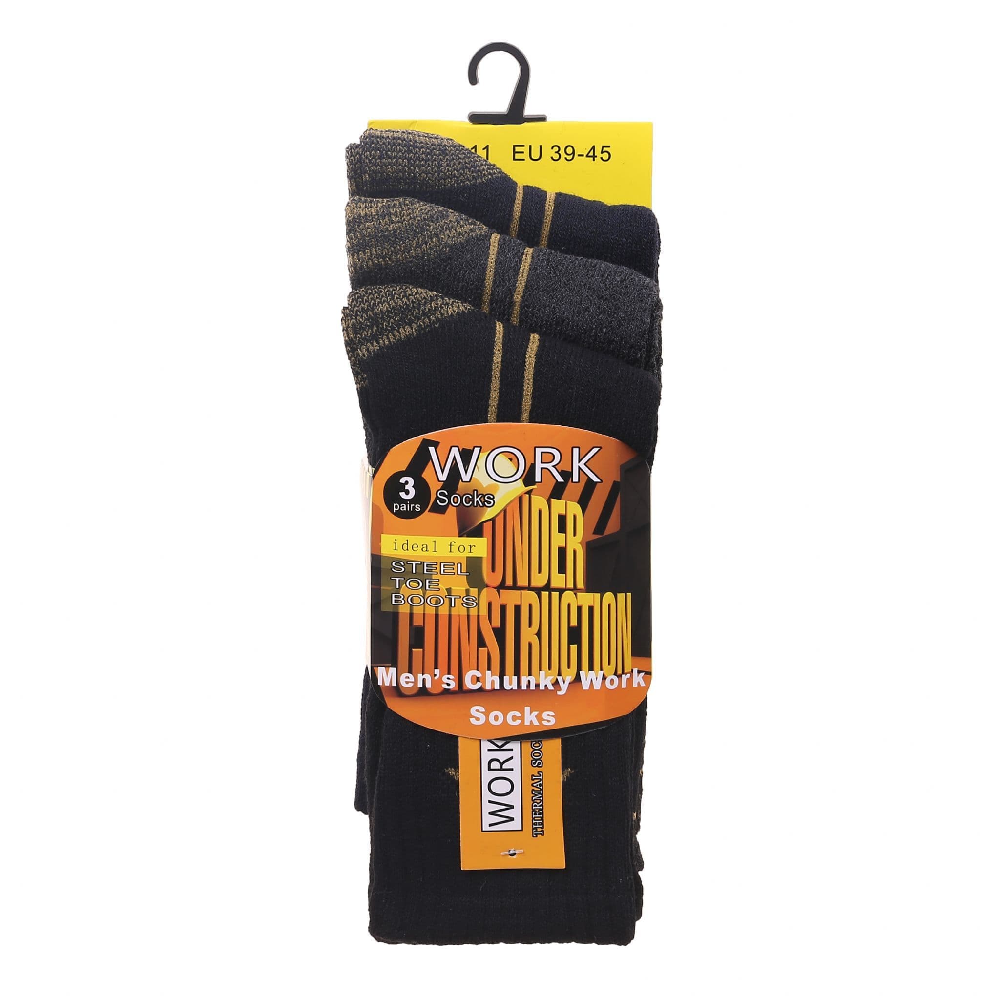 Men heavy duty stripy work sock