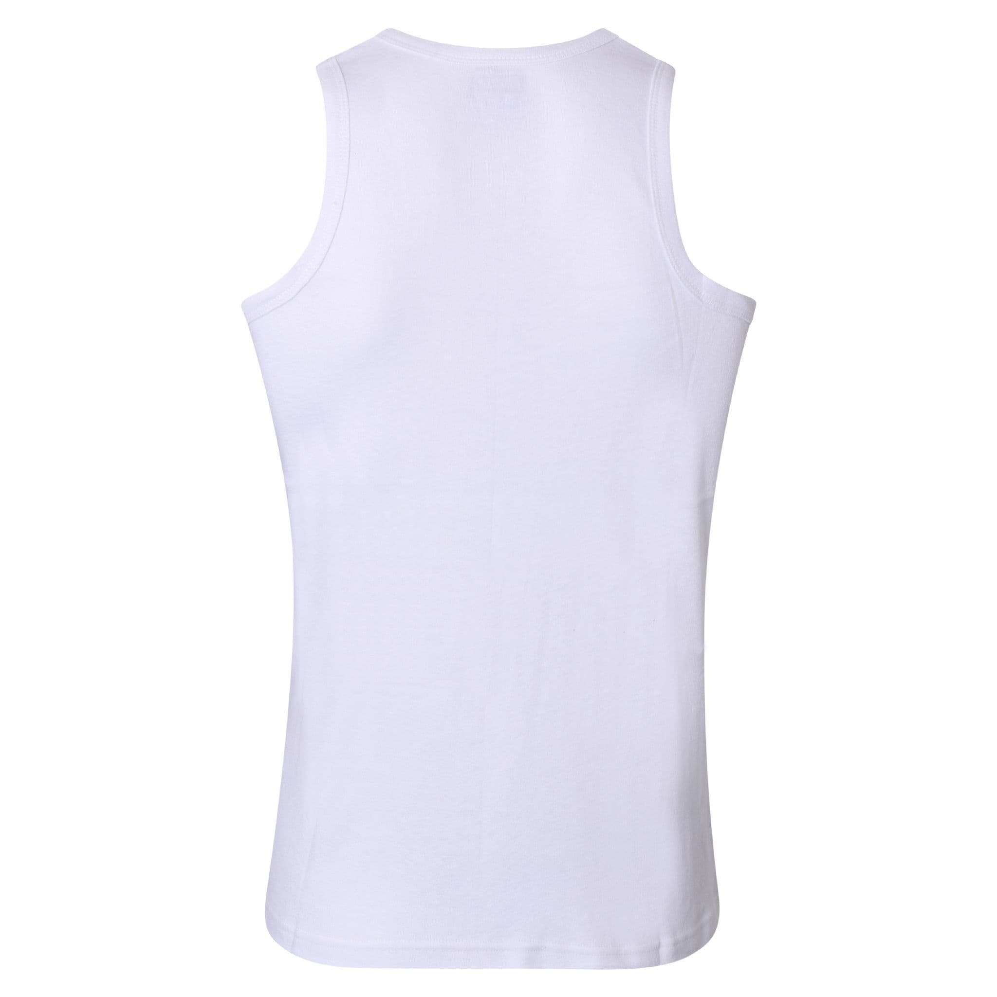 Men s white interlock vest 100 Cotton