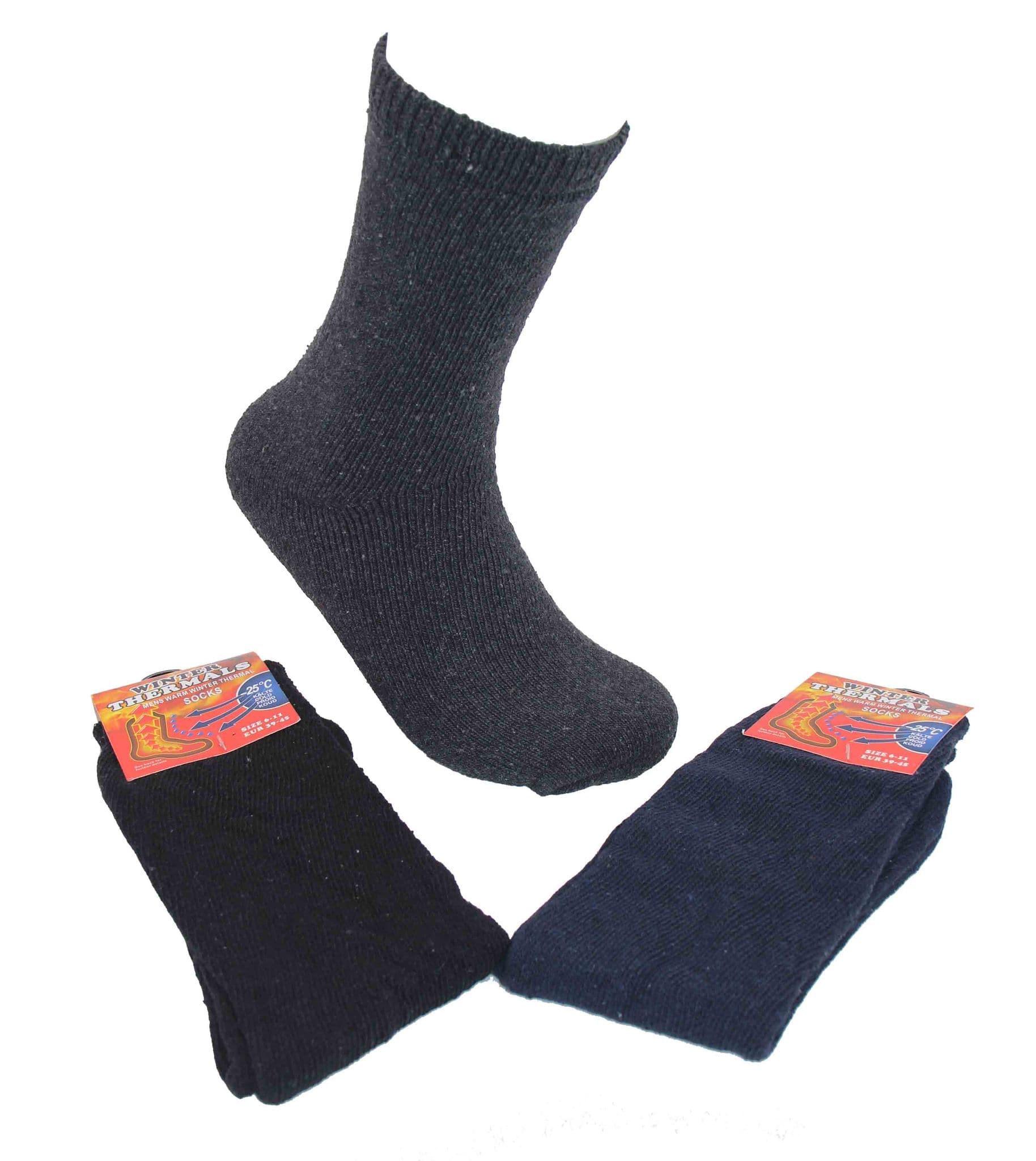 Men winter mix thermal socks