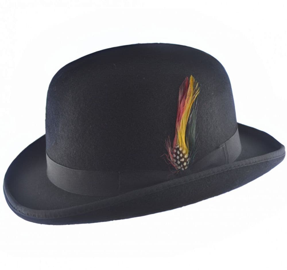 Navy Blue Bowler Hat