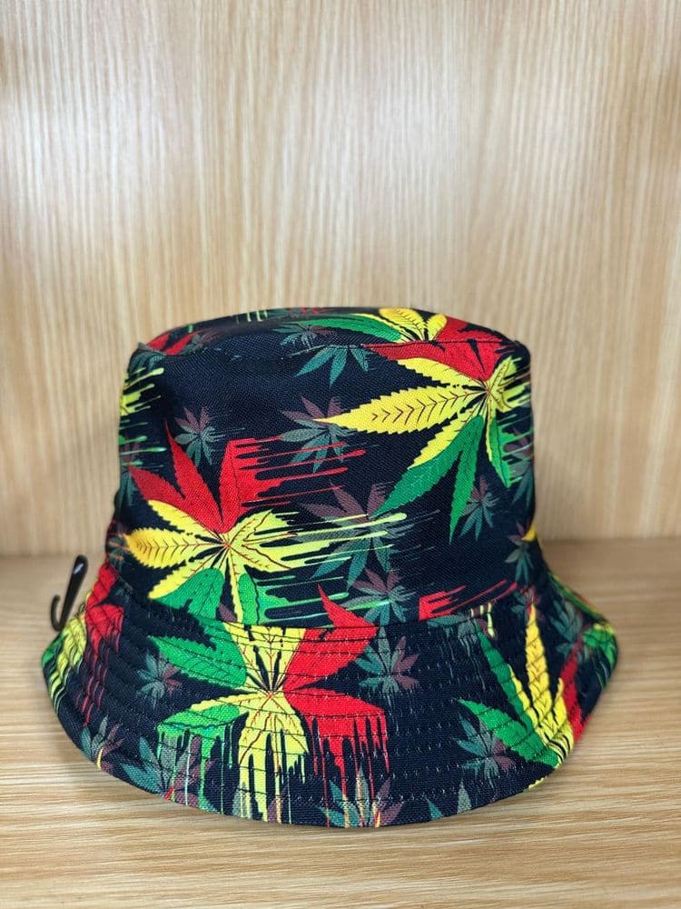 Paint Dripping Leaf Bucket Hat