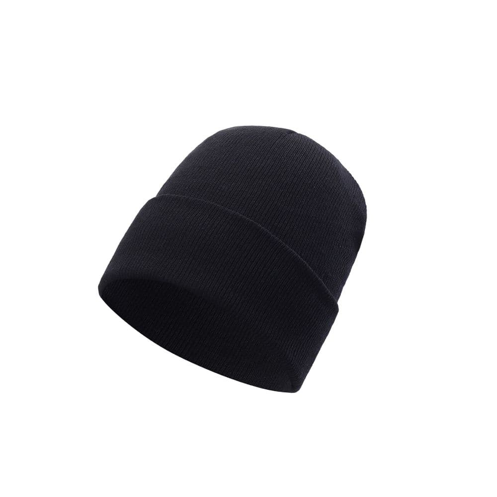 Plain Black basic beanie hats
