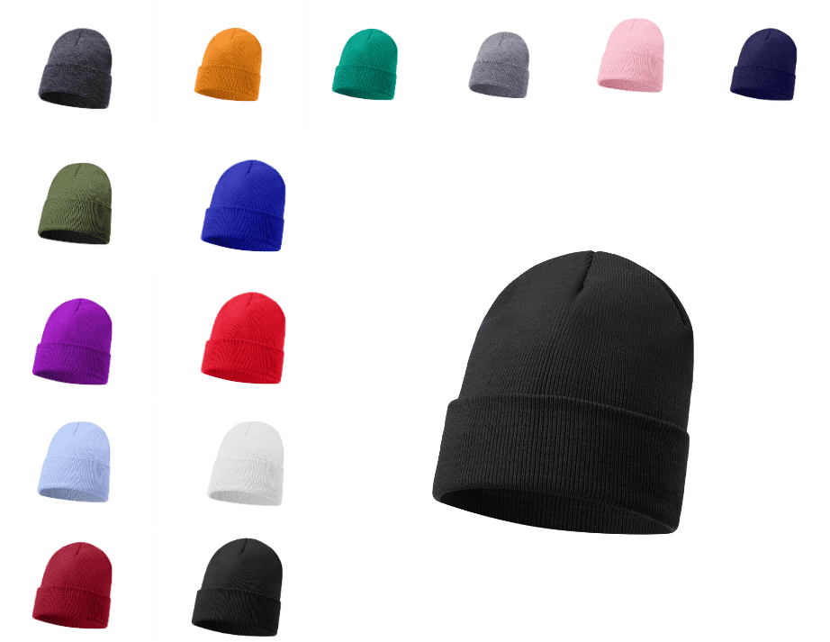 Plain Turn Up Beanie Hat