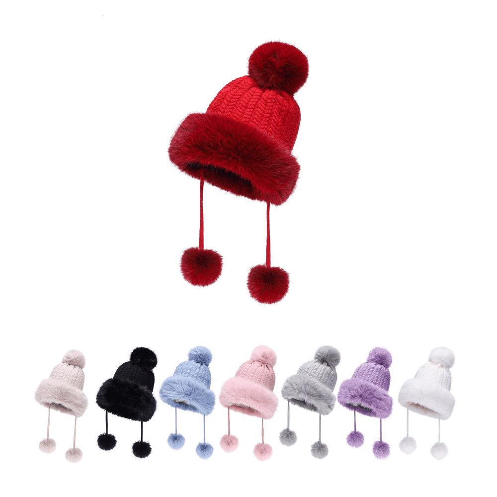 Pom Pom fluffy hats
