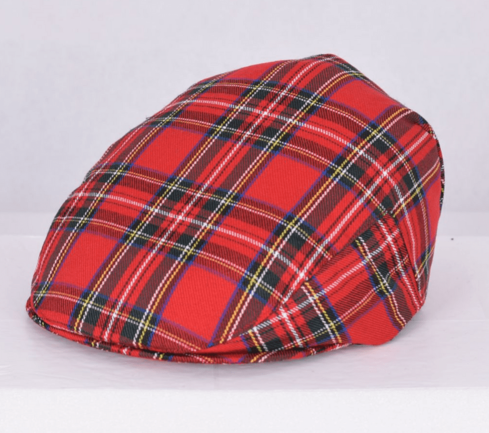 Scottish Check Flat Hat