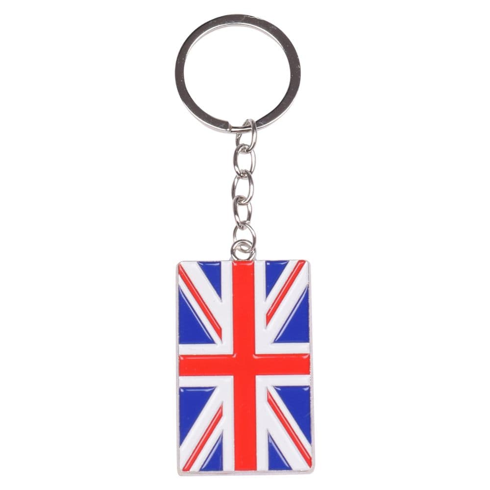 union jack flag key chain