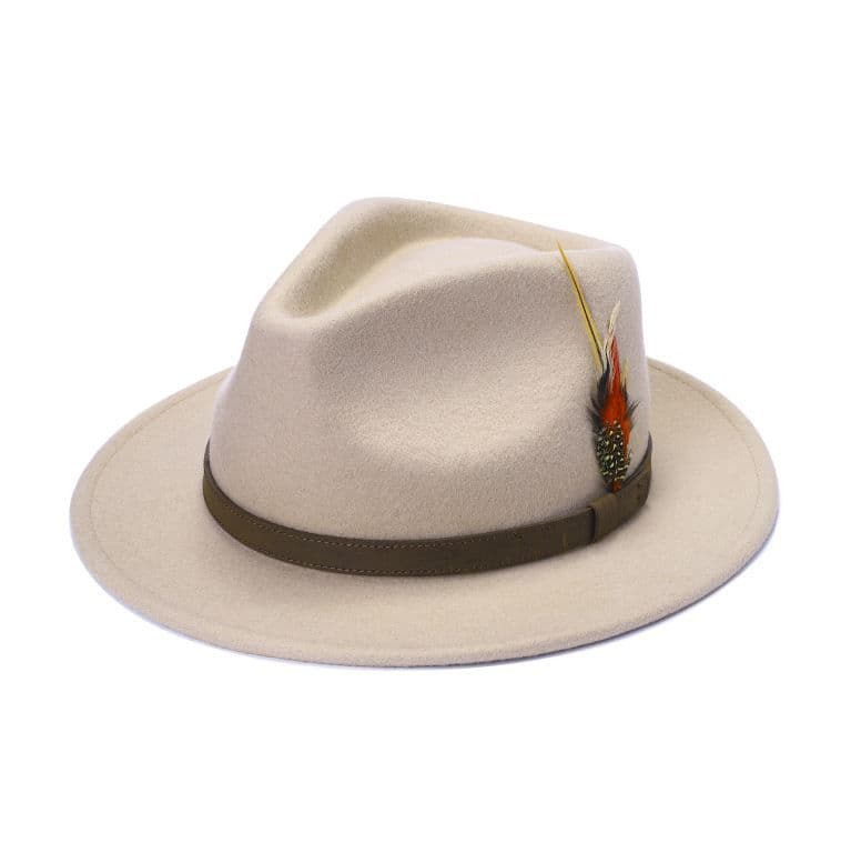 beige fedora