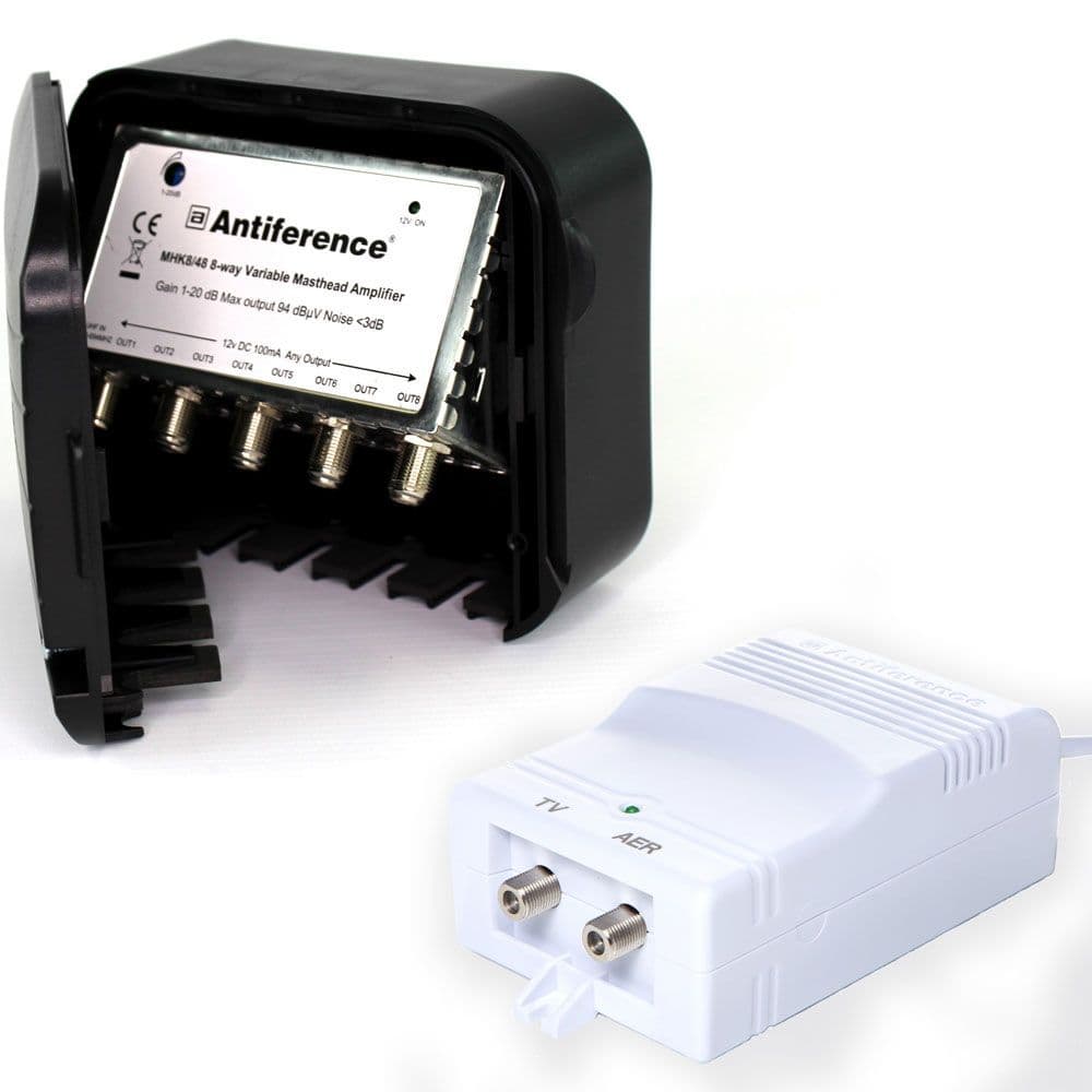 Antiference 1 In 8 Out 75 Series Variable Gain Masthead Kit Ch21-48
