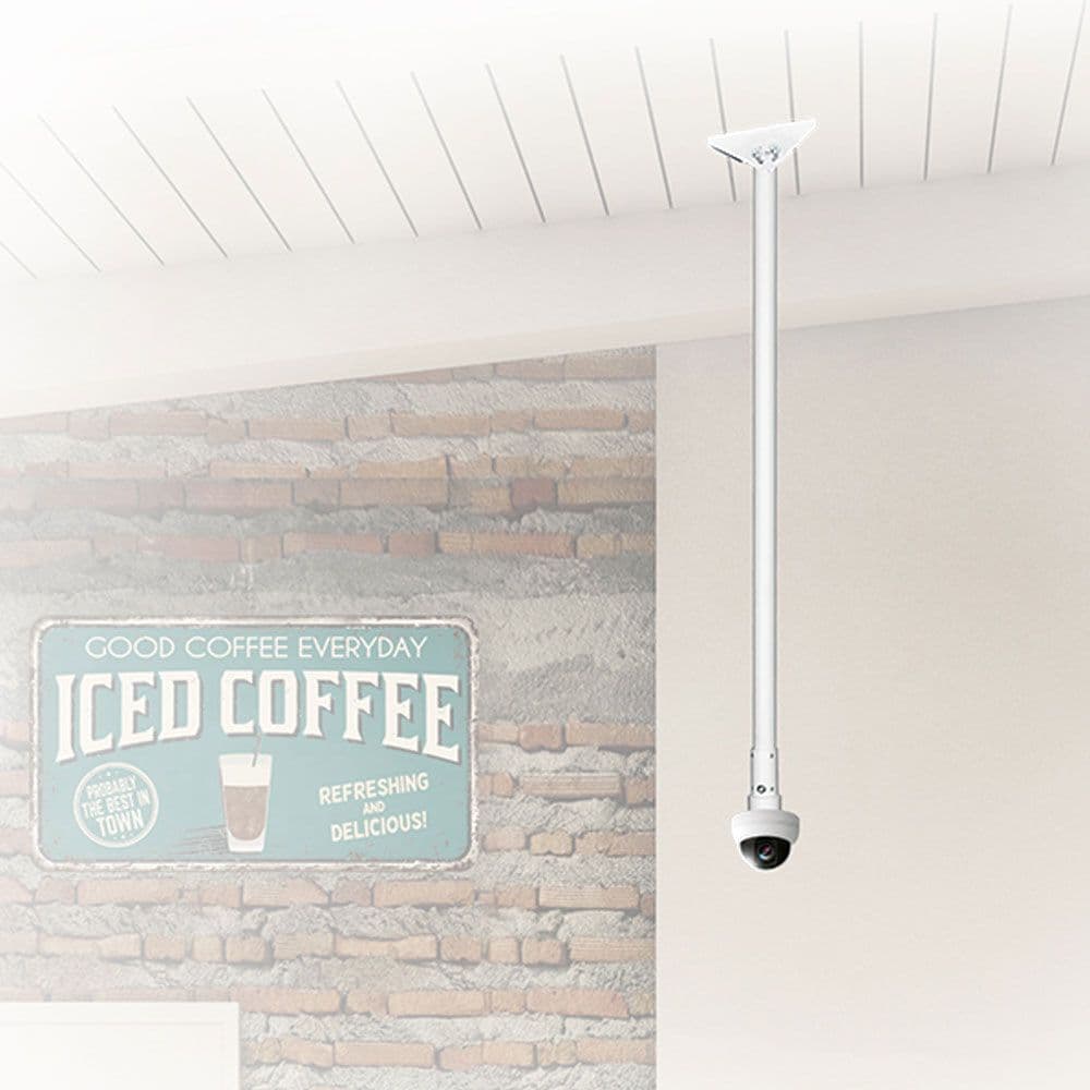 B-Tech System V Ceiling Mount With Tilt For Ø38mm Poles