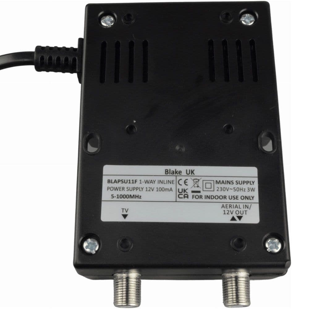 Blake 1-Way F-Type Inline Power Supply