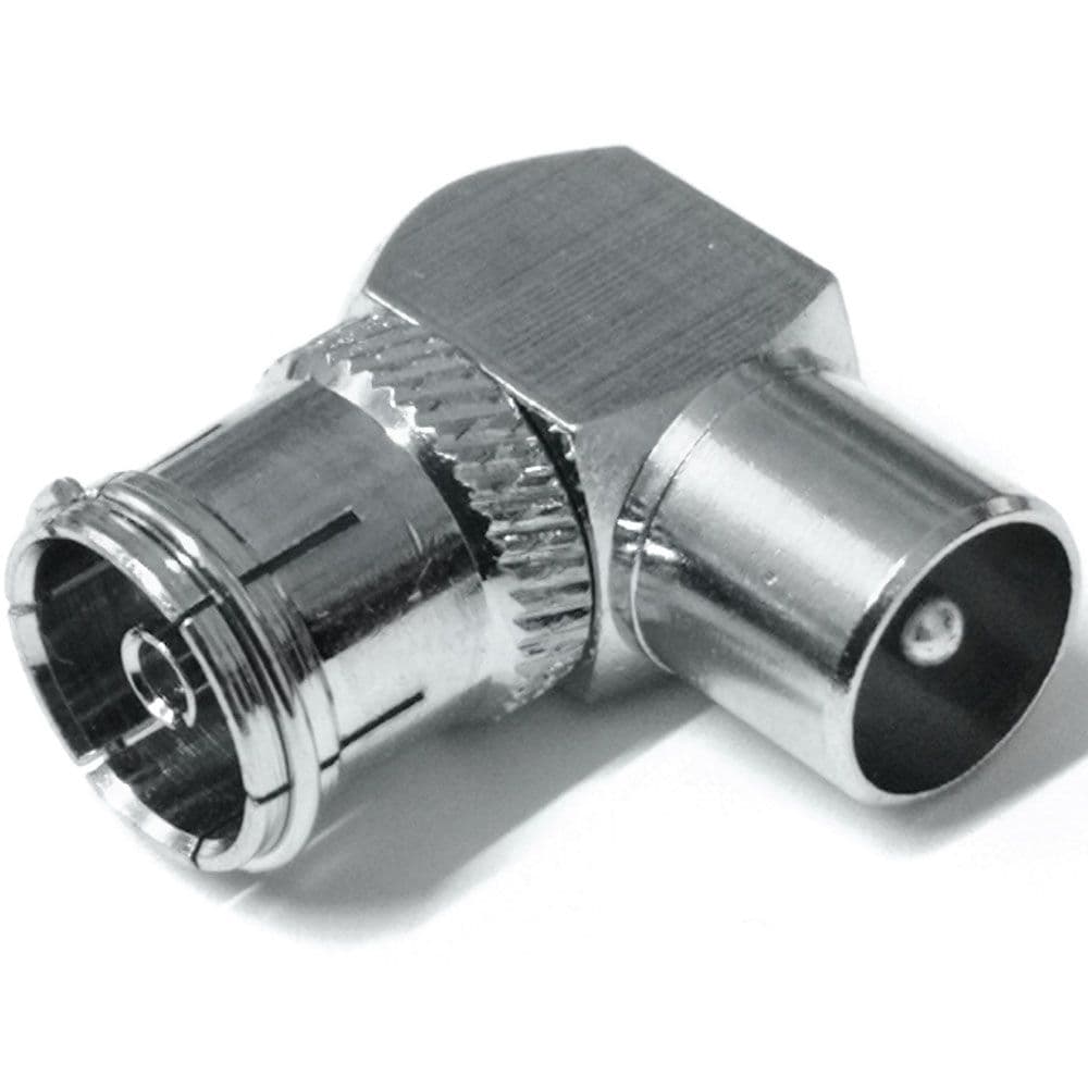 PROception IEC Male Right Angled to IEC Female Adaptor