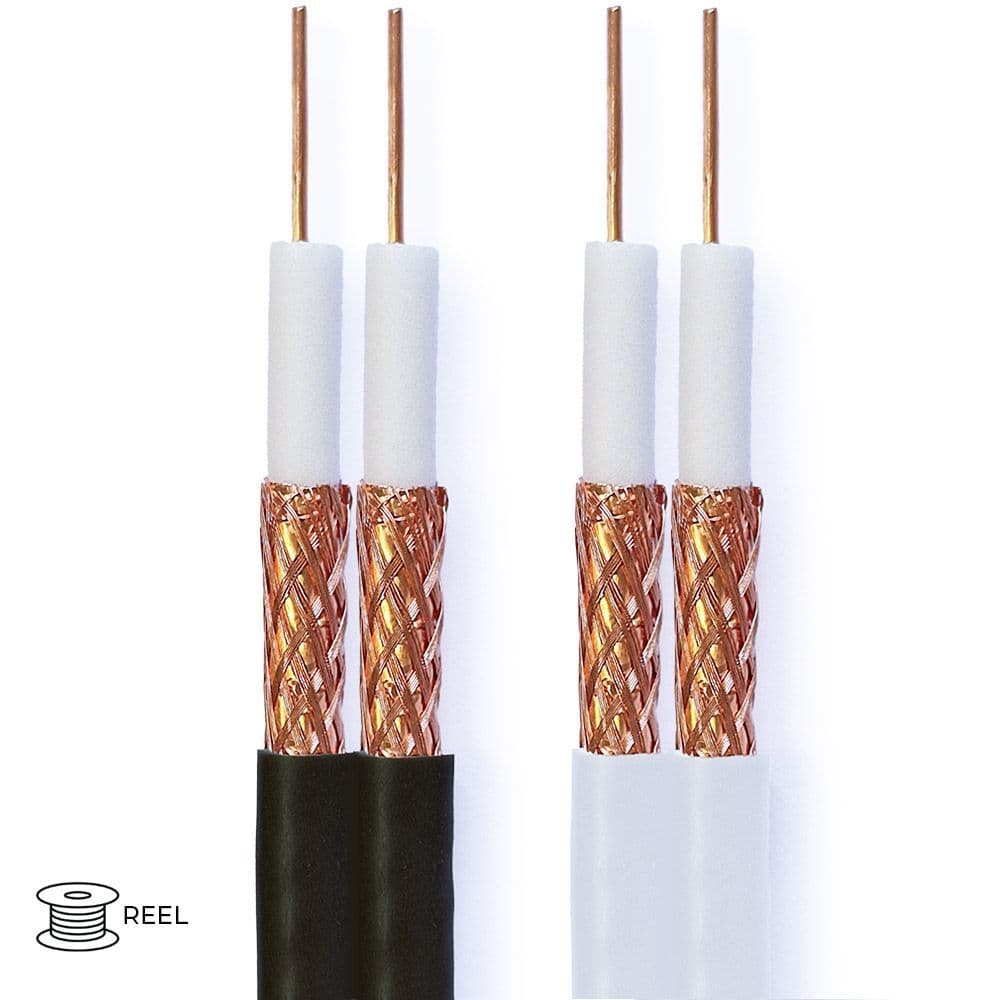 Quality Connectivity Class A 1 00mm 75 Twinsat Satellite Coax PVC / LSF ...