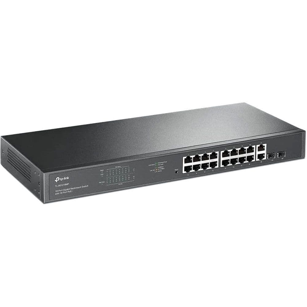 TP-Link 18-Port Gigabit Rackmount PoE Switch with 16 PoE