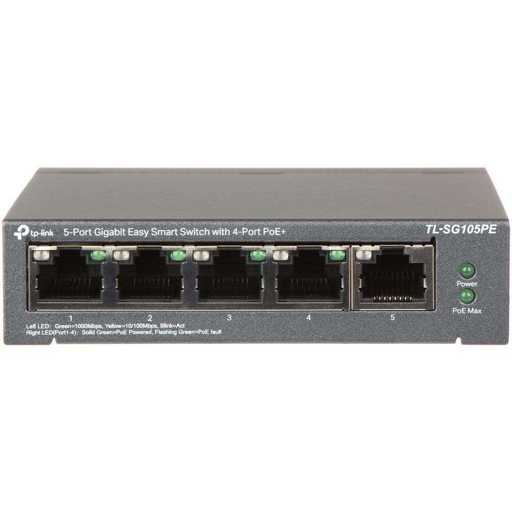 TP-Link 5-Port Gigabit Easy Smart PoE Switch with 4-Port PoE