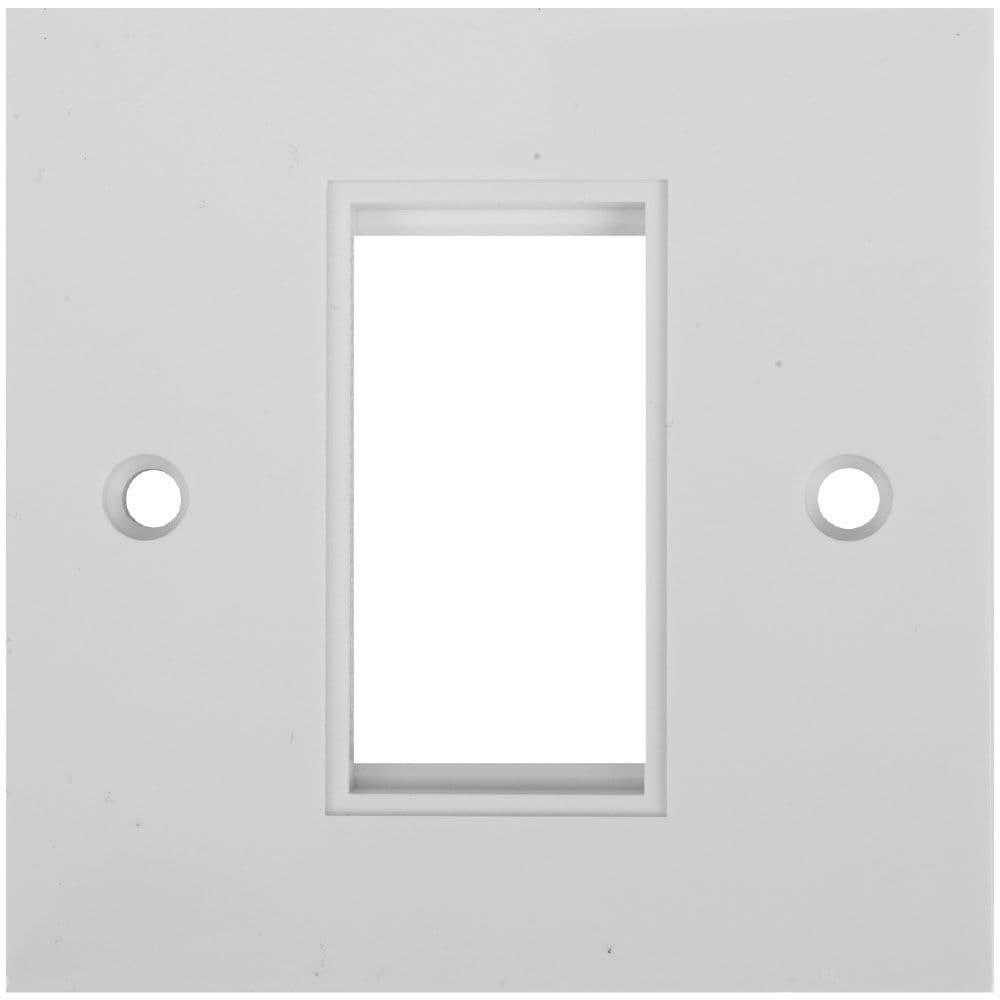 Triax 1 Gang Grid Half White Module