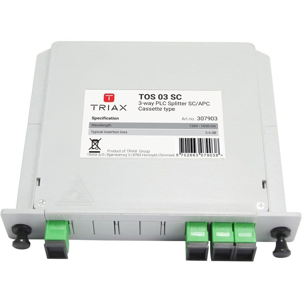 Triax 3-way Optical Splitter SC/APC 307903