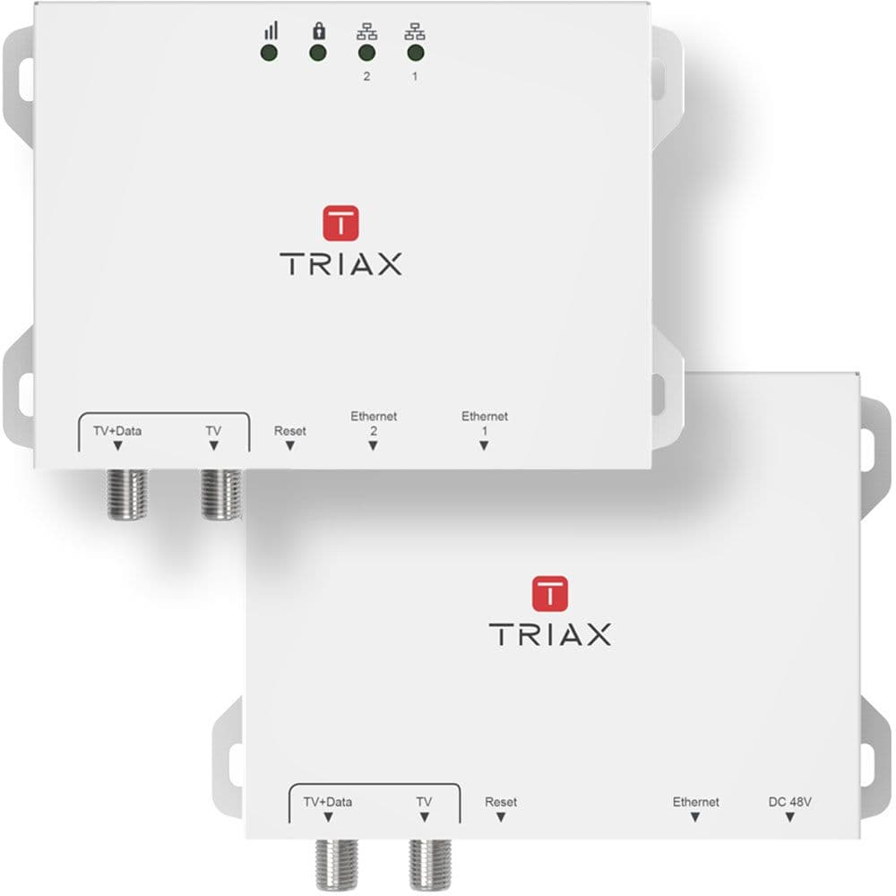 Triax Ethernet over Coax Point to Point Gigabit Kit