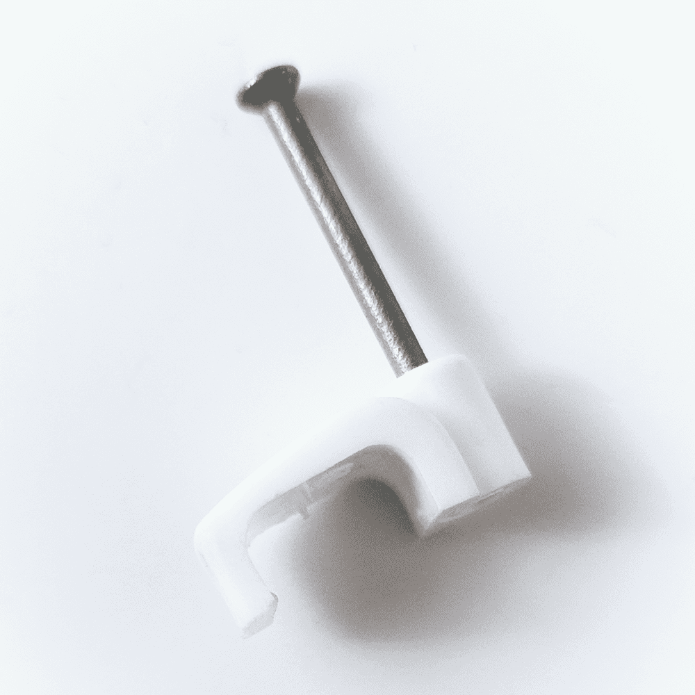 Unifix 2 5mm Double Cable Clip for WF65 Box of 100