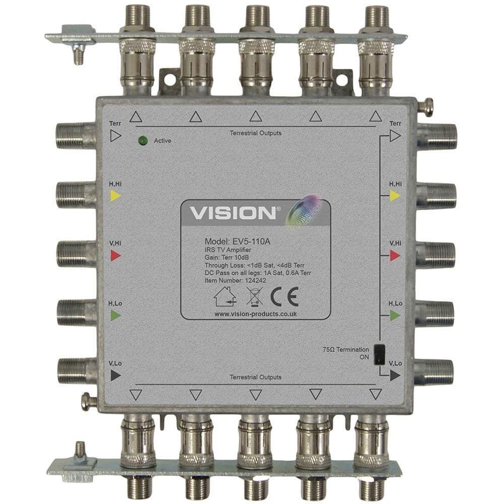 Vision 10-Way TV Distribution IRS Amplifier 124242