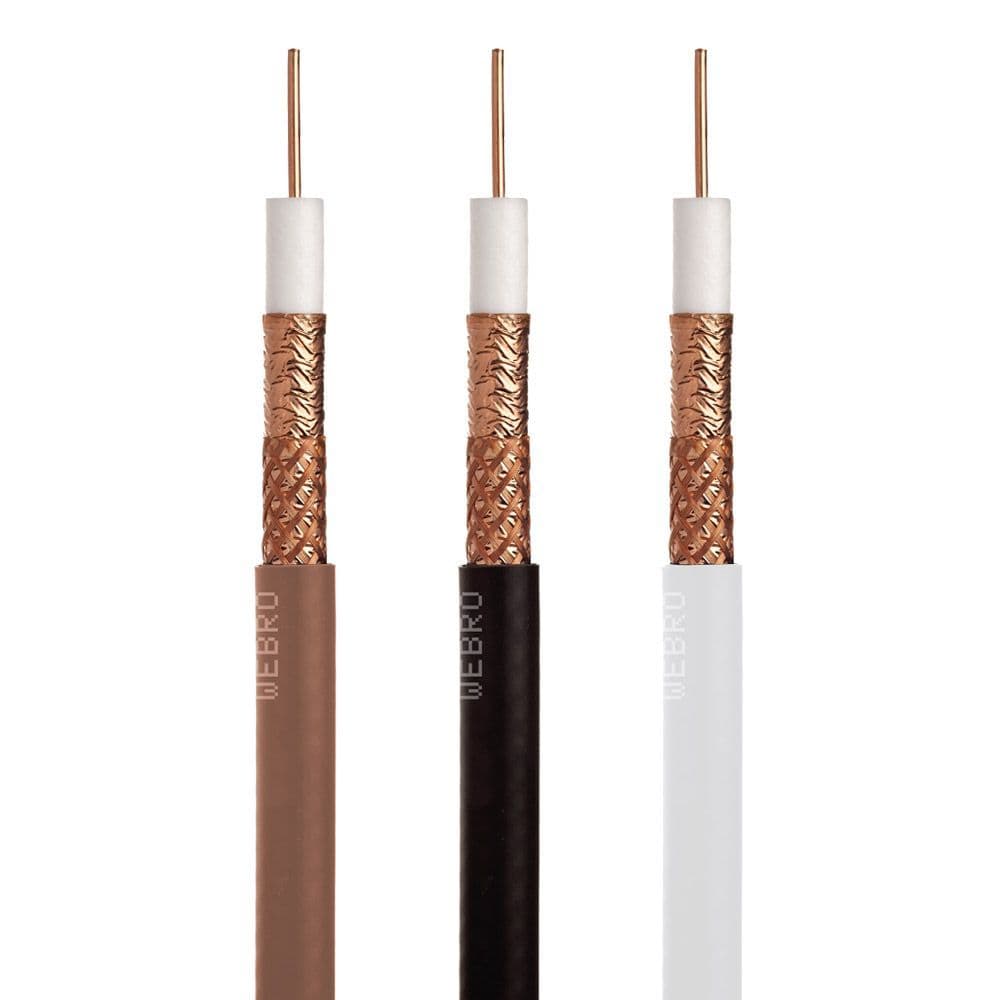Webro 100m Foam/All Copper Double Screened Coax Cable