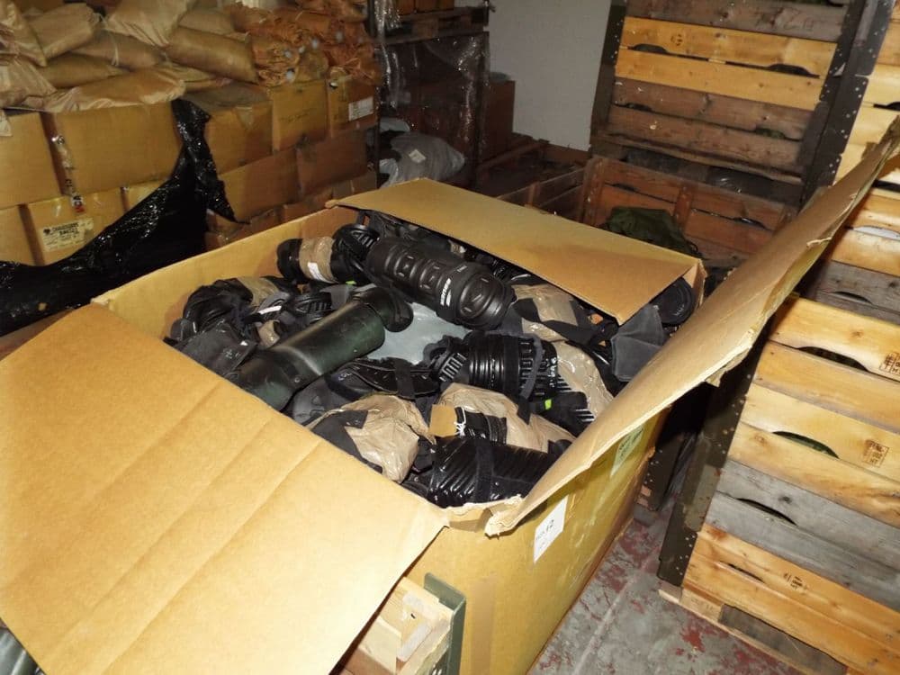 Box 12 - Tri-wall of Police riot protection kit/armour