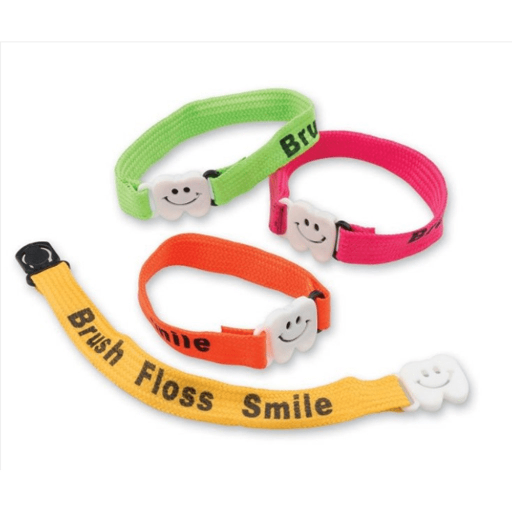 Brush Floss Smile Bracelets pack of 12 or 72