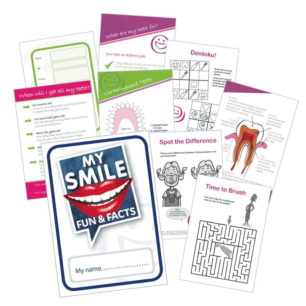 My Smile - Fun & Facts packs of 10 & 50