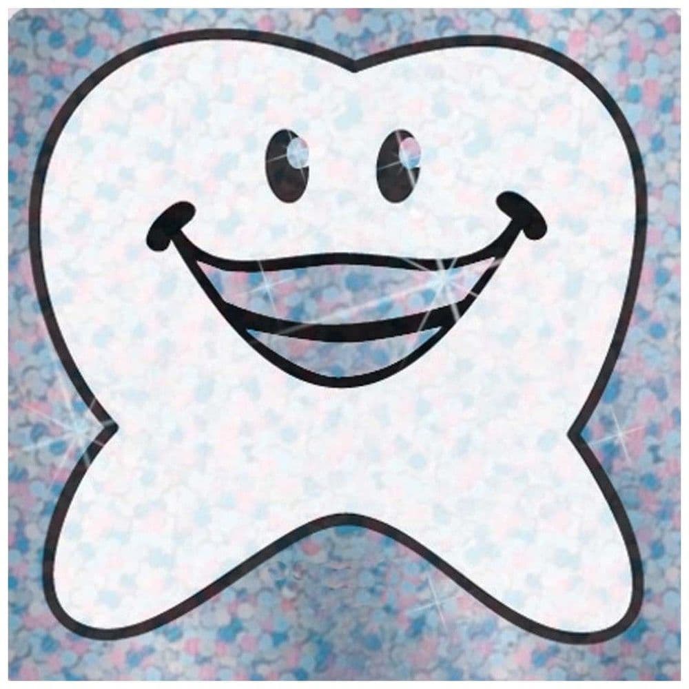 Stickers - Happy tooth shaped
