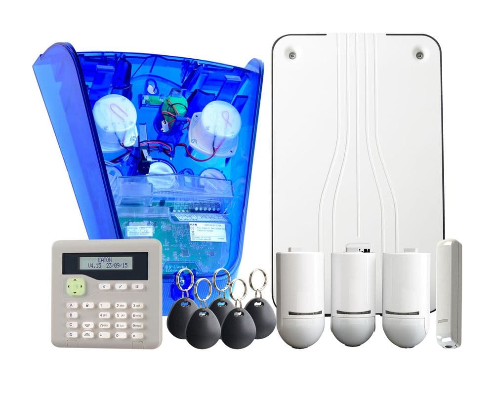 Eaton Hybrid Alarm Kit with Blue Sounder & Wireless Keypad I-ON40H-KIT ...