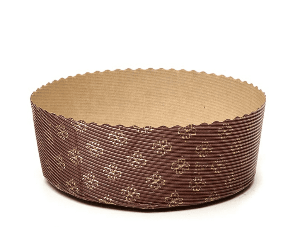 500G Paper Panettone Basso Shallow Bake In Mould