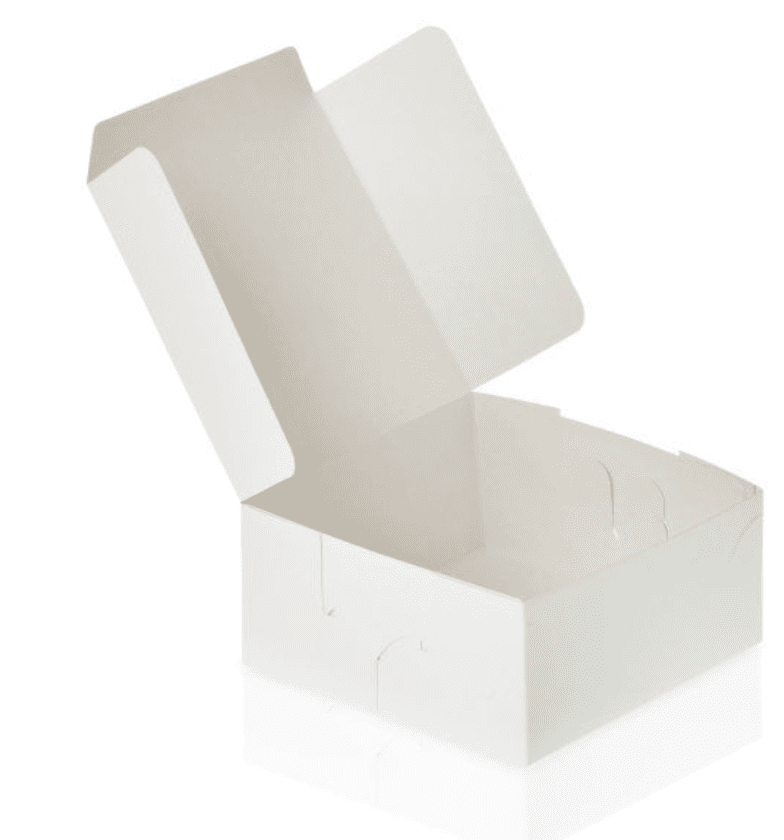 7x7x3" 1 piece folding cake box