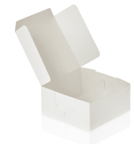 7x7x3" 1 piece folding cake box