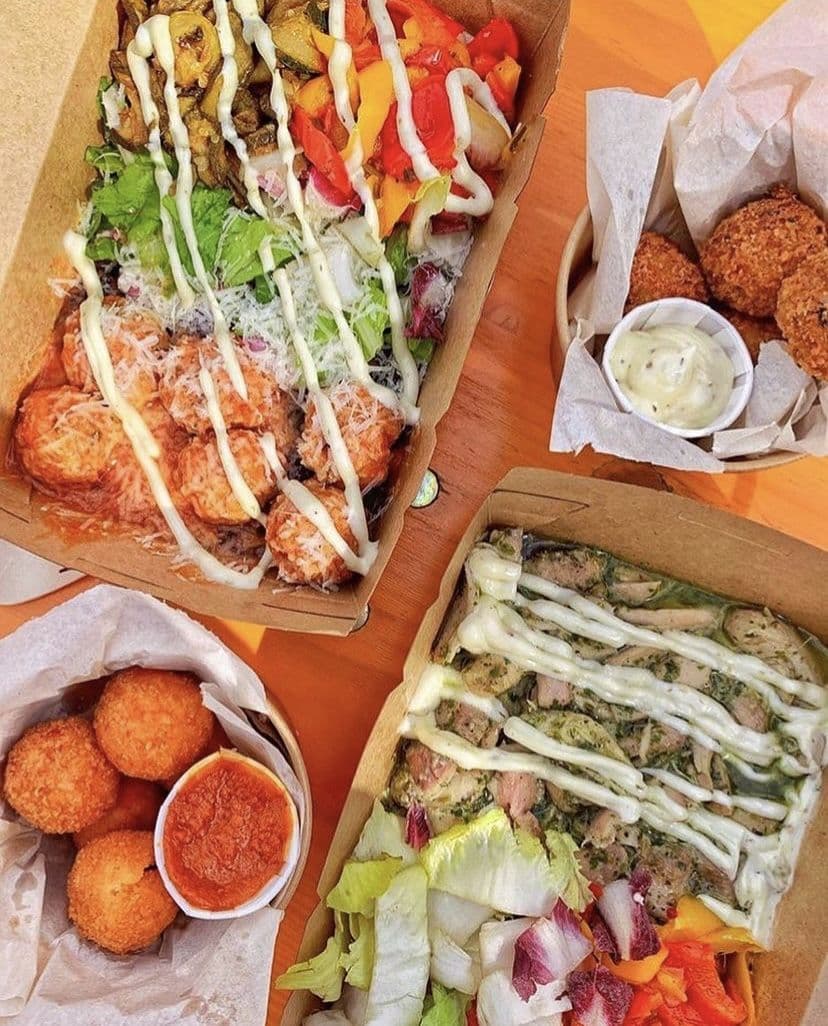 PLA Tuck Top Kraft Window Salad Boxes Small Medium & Large