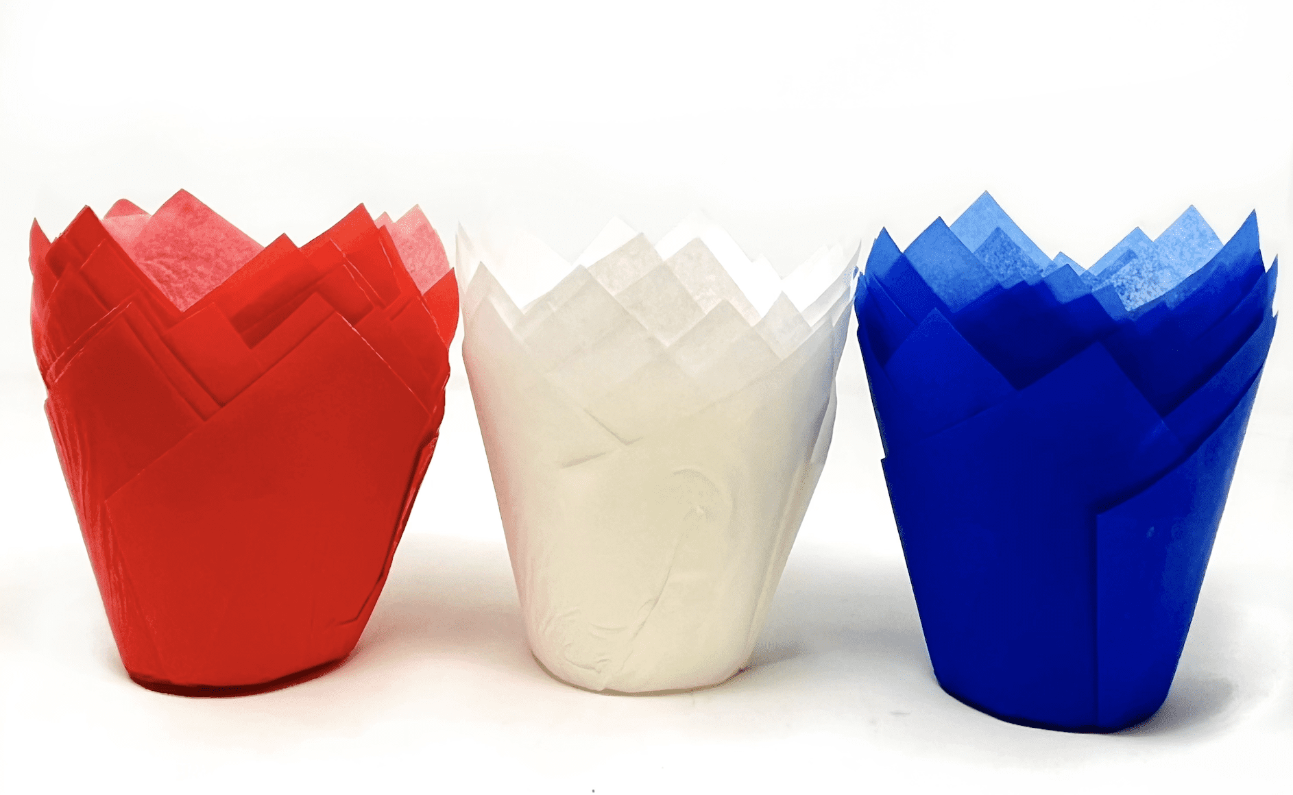 Tulip Muffin Wraps - Red White & Blue - Mixed Pack