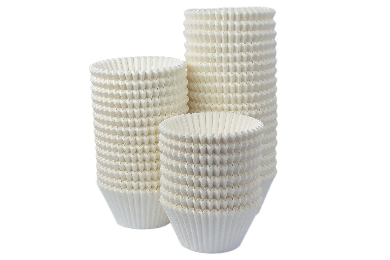 White Crimped Bun / Cake Case