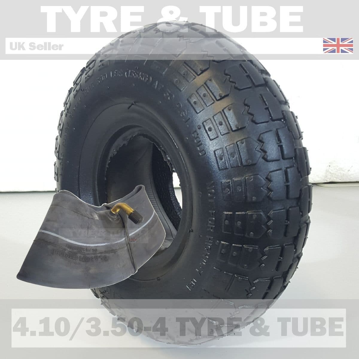 4.10/3.50-4 Tyre | Block Tread Pattern 4pr Tire